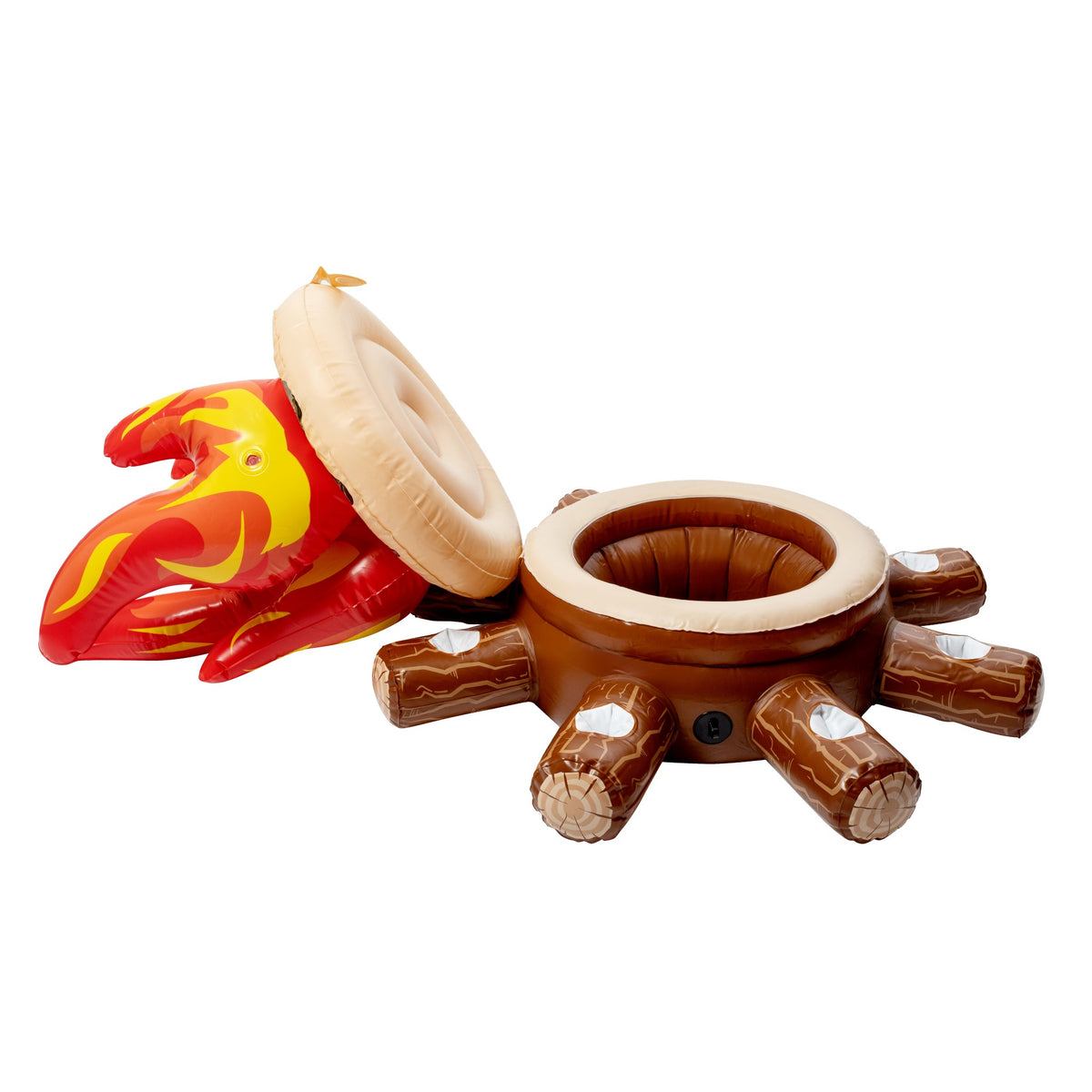 Campfire Cooler - Inflatable Floating Beverage Cooler | Swimming Pool ...